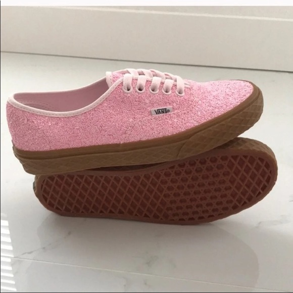 Vans | Shoes | Vans Authentic Icecream Pink Glitter Sneaker Shoes ...
